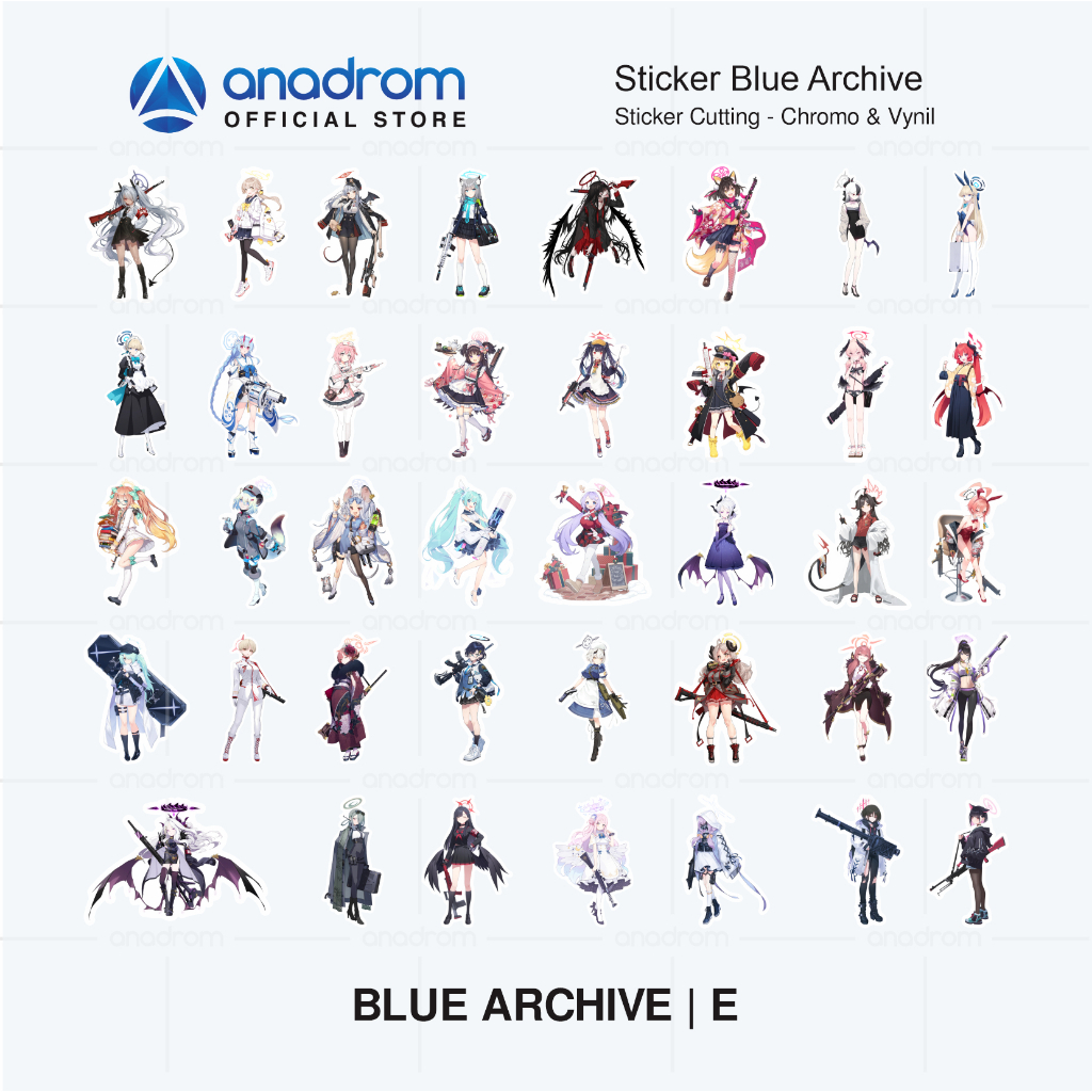Jual Sticker Blue Archive | Sticker Chibi Blue Archive | Anadrom 3417 ...