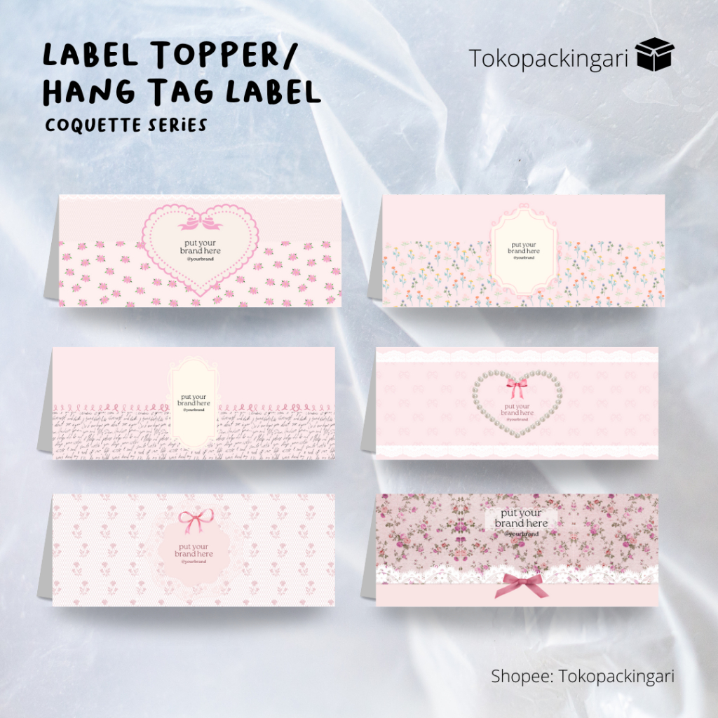 Jual Hang Tag Label Lipat Coquette Series | Label Aksesoris | Topper ...
