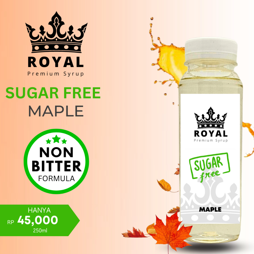 Jual ROYAL SUGAR FREE Maple Syrup / Sirup Maple (250ml) | Shopee Indonesia