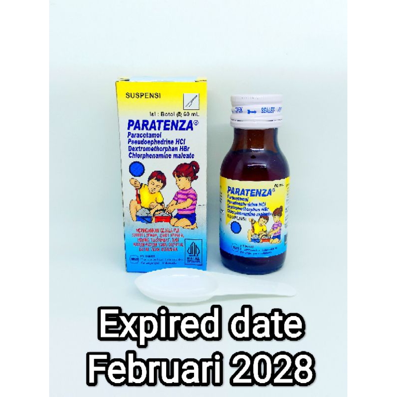 Jual PARATENZA SYRUP 60 ML PARATENZA SIRUP 60 ML OBAT BATUK PILEK ANAK ...