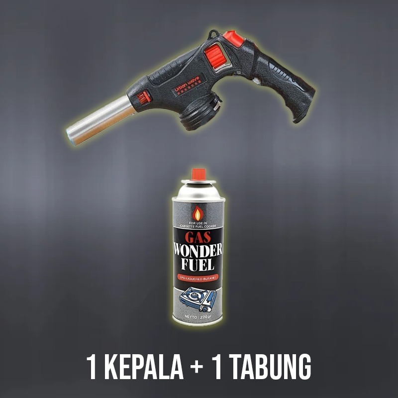 Jual Kepala Gas Portable Torch BBQ Blow Torch Flame Gun Korek Metal ...