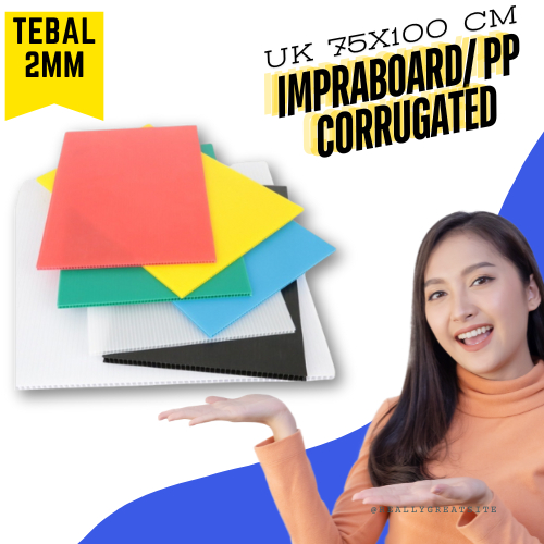 Jual Impraboard Infraboard PP Corrugated Infraboard Tebal 2mm Ukuran ...