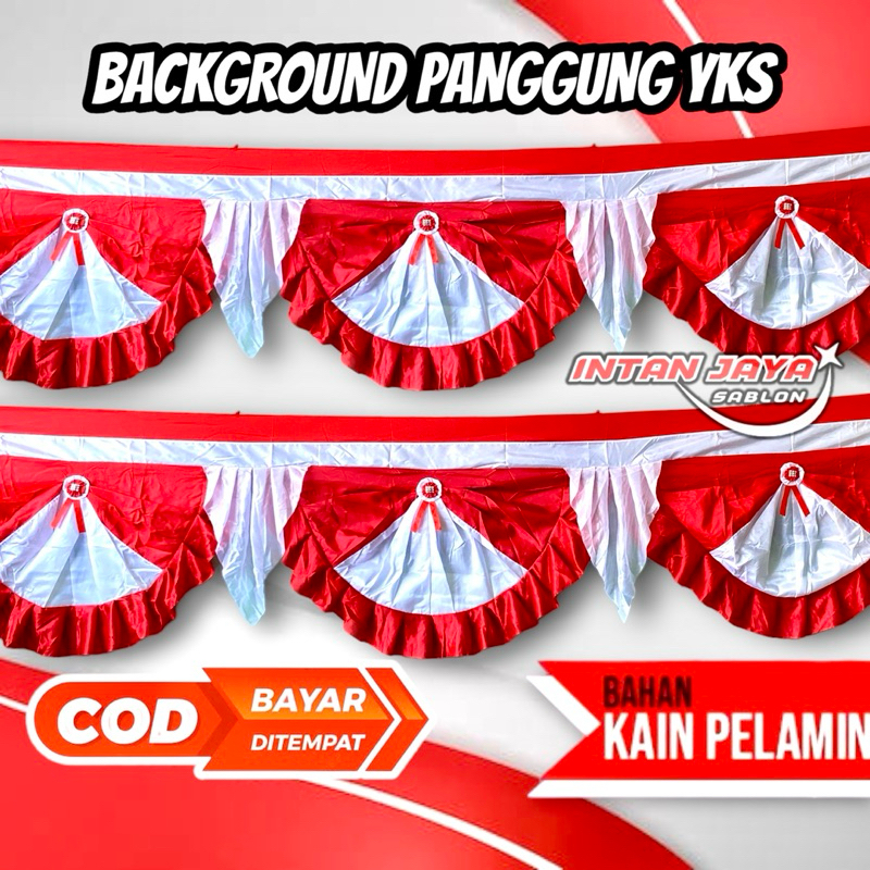 Jual BENDERA MERAH-PUTIH BACKGROUND KANTOR / GEDUNG 10 GELOMBANG ...