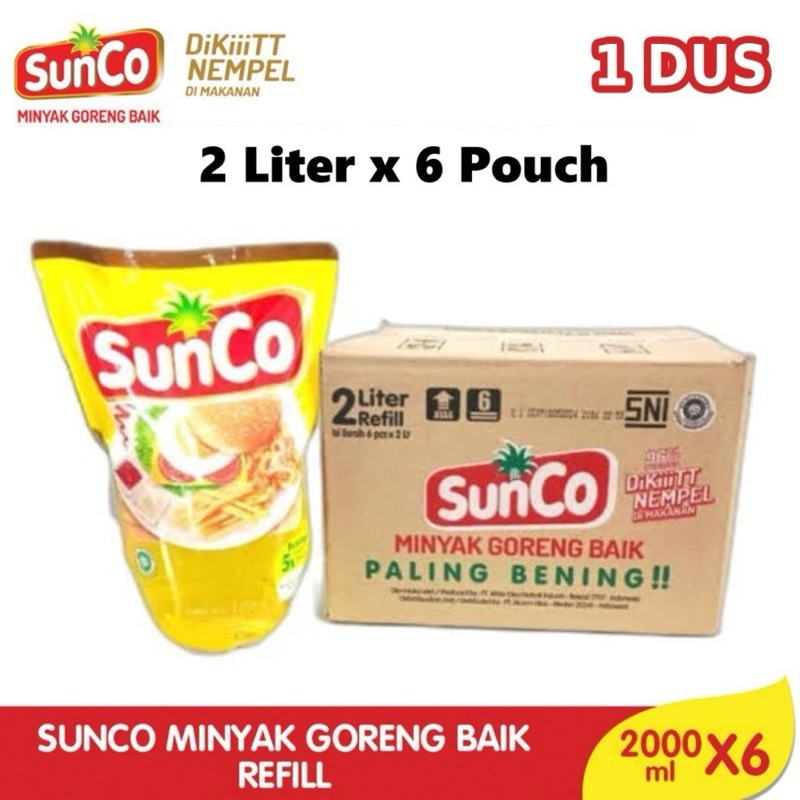 Jual SUNCO Minyak goreng 2Lt x 6 (1 dus) | Shopee Indonesia