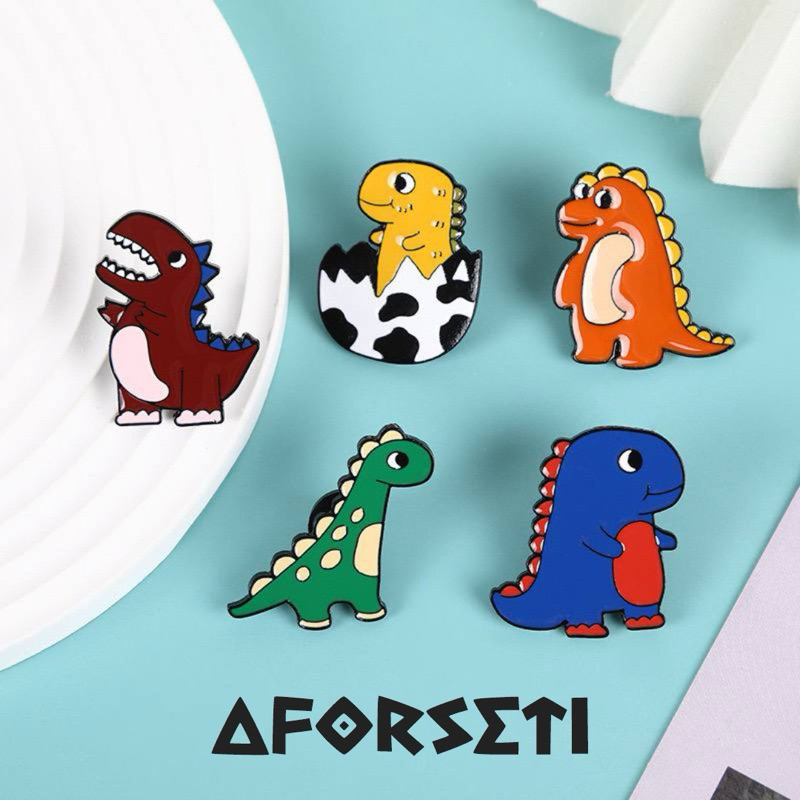 Jual PIN ENAMEL “RAINBOW DINO” BROS PIN / BROOCH / PIN COUPLE / PIN ...