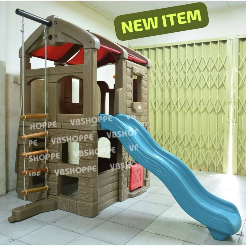 Jual SUPER JUMBO LODGE 5in1 PLAYHOUSE CLIMBING TUNNEL PEROSOTAN SLIDE ...