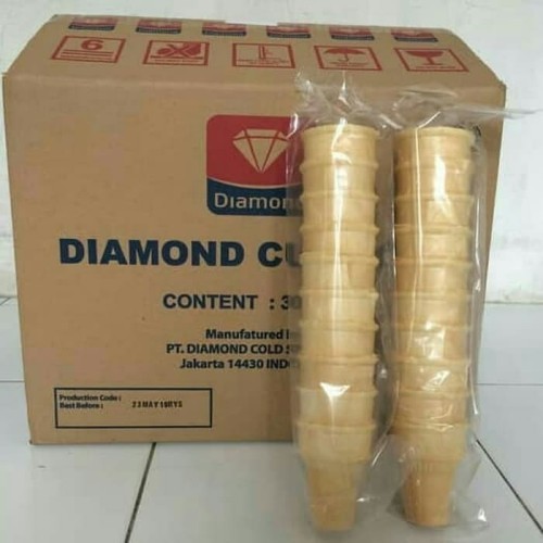 Jual cup cone Aladdin / Diamond 1 slop / wafer cup cone Aladdin ( isi ...