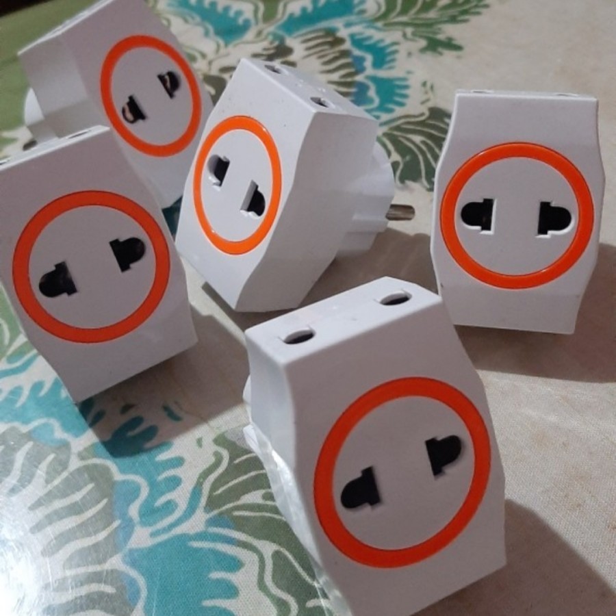 Jual Steker T multi Colokan Listrik Cabang 3 Terminal Kuningan SNI ...