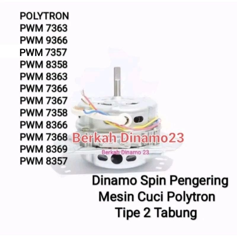 Jual Dinamo Spin Mesin Cuci Polytron 2 Tabung Mesin Pengering | Shopee Indonesia