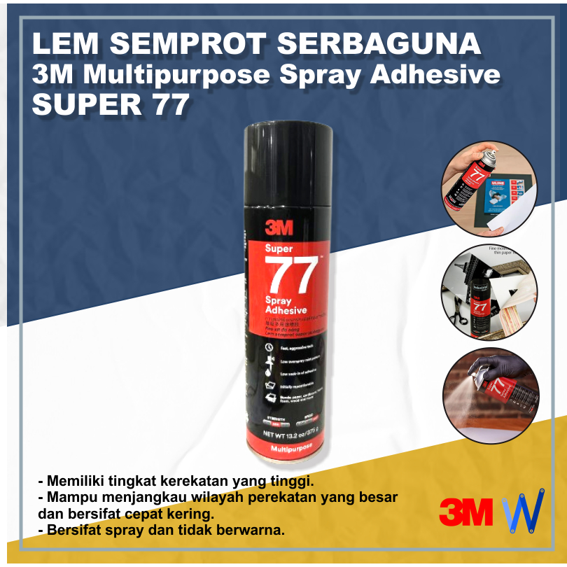 Jual 3M Lem Semprot 3M SUPER 77 Multipurpose Aero Low VOC 24 OZ ...