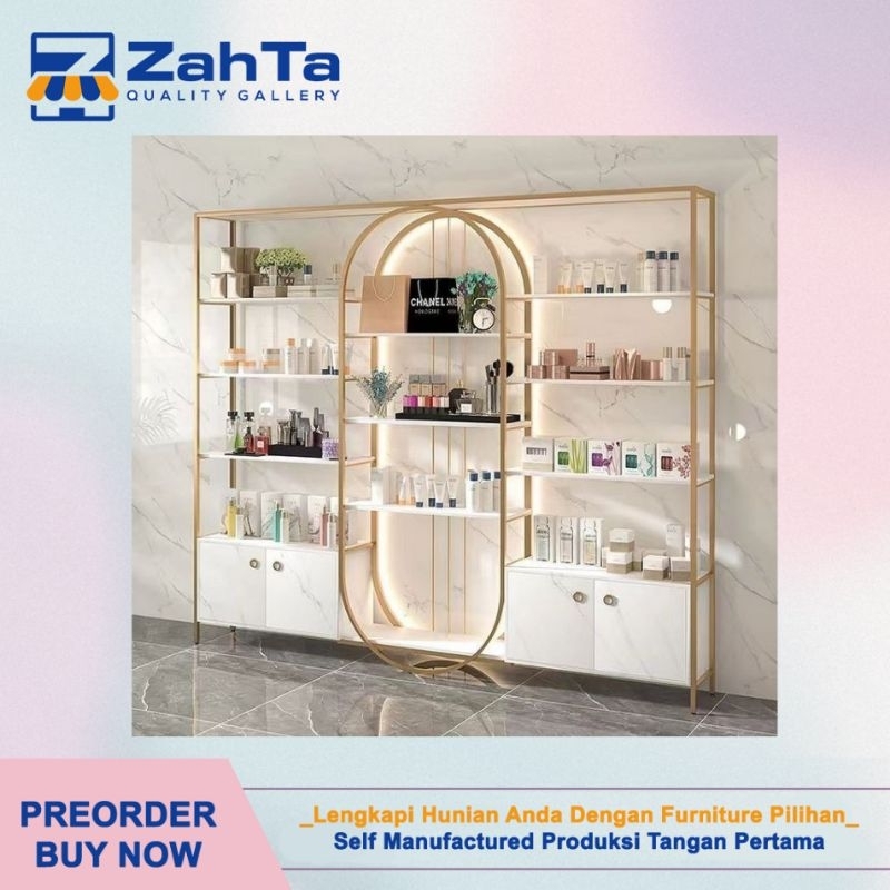Jual RAK KOSMETIK/RAK DISPLAY/MODEL LAMPU AESTHETIC LUXURY | Shopee ...