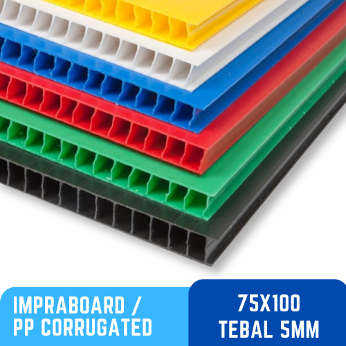 Jual Kilat Impraboard PP Corrugated Infraboard Tebal 5mm Ukuran ...