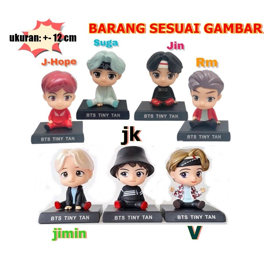 Jual pajangan dasboard mobil BTS Tiny Tan Bobble Head Korean Stars ...