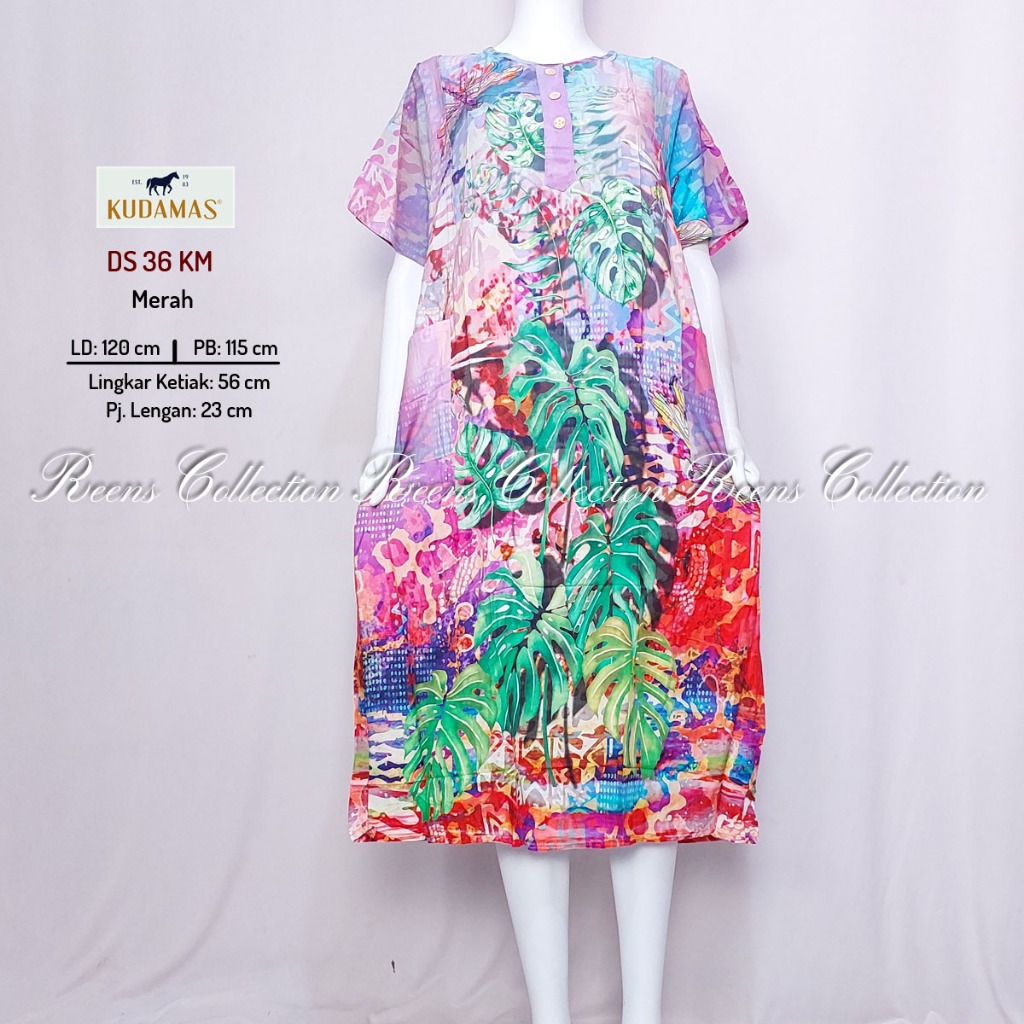 Jual Batik Kuda Mas Daster 36 Daster Tangan Pendek Di Bawah Lutut 2 ...