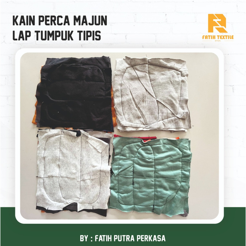 Jual KAIN LAP MAJUN PERCA WARNA JAHIT (1 PCS) TIPIS / LAP BAHAN KATUN ...