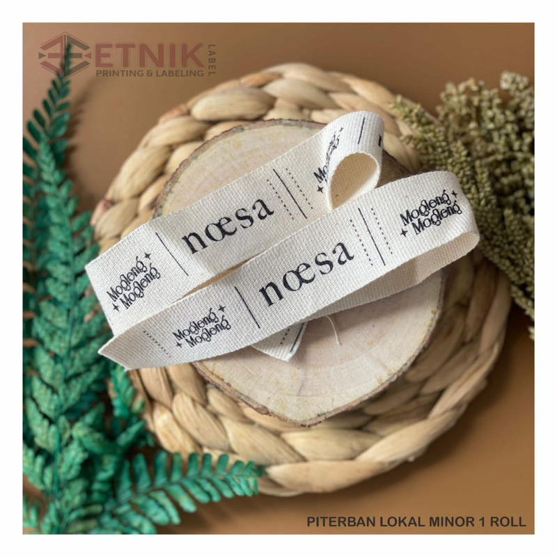 Jual LABEL PITERBAN (15meter),label custom,label katun,Label murah ...