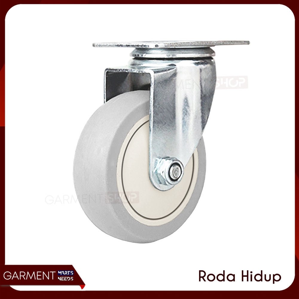 Jual Roda Troli Barang 4 Inch Hand Truck Trolley Ban Karet Dorongan ...