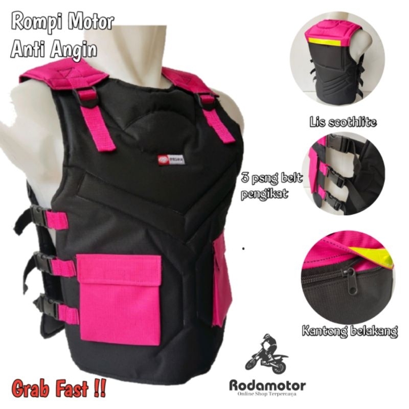 Jual rompi dada motor pink murah | Shopee Indonesia