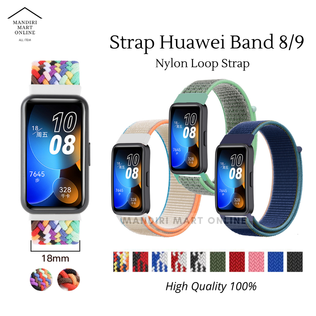 Jual Strap Nylon Huawei Band 8 Tali Pengganti Huawei Band 8 Bahan Nilon Loop | Shopee Indonesia
