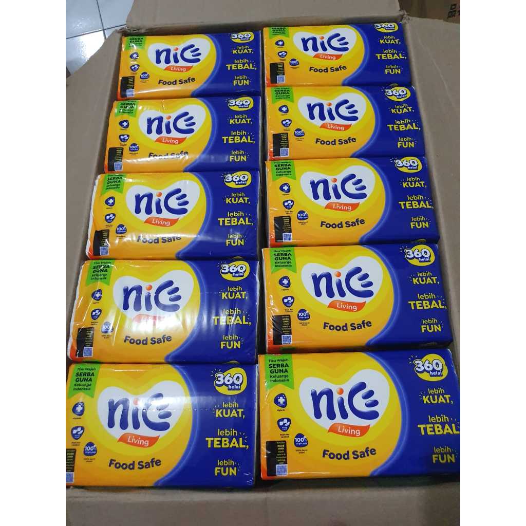 Jual (5 Pax) Tisu Nice 1 Paket isi 5 PAX per Pax 360 sheets/ Helai ...