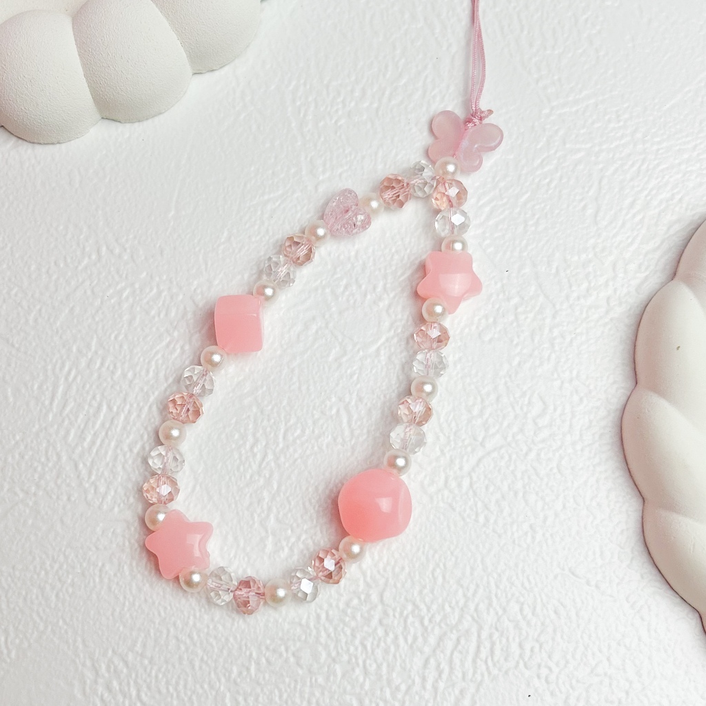 Jual PHONE STRAP BEADS KRISTAL HP TALI HP GELANG BRACELET KOREA ...