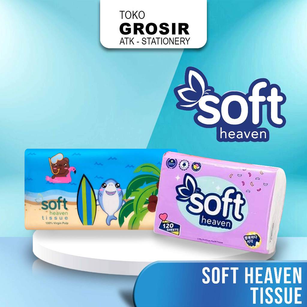 Jual SOFT HEAVEN Tissue 50 Sheets | 120 Sheets | - 2 ply | Tisu Wajah ...
