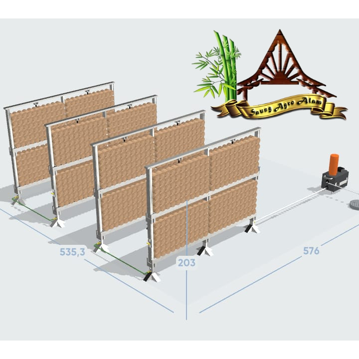 Jual 3. Rak Std. (Tipe PA-4) Pembudidayaan Jamur (uk.1000 Baglog ...