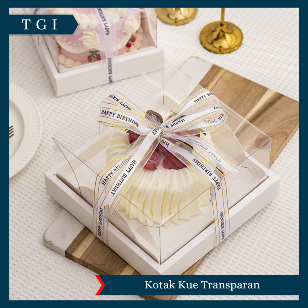 Jual TGI - KOTAK MIKA KUE TART ULANG TAHUN BIRTHDAY CAKE BOX PACKAGING ...