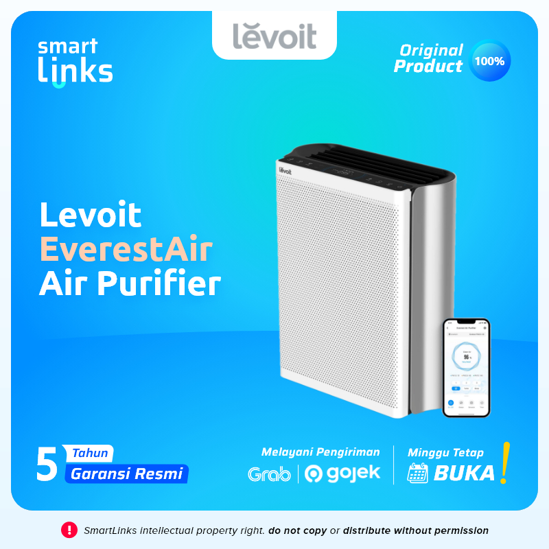 Jual Levoit EverestAir Smart Air Purifier Smart Wifi True HEPA 13 ...