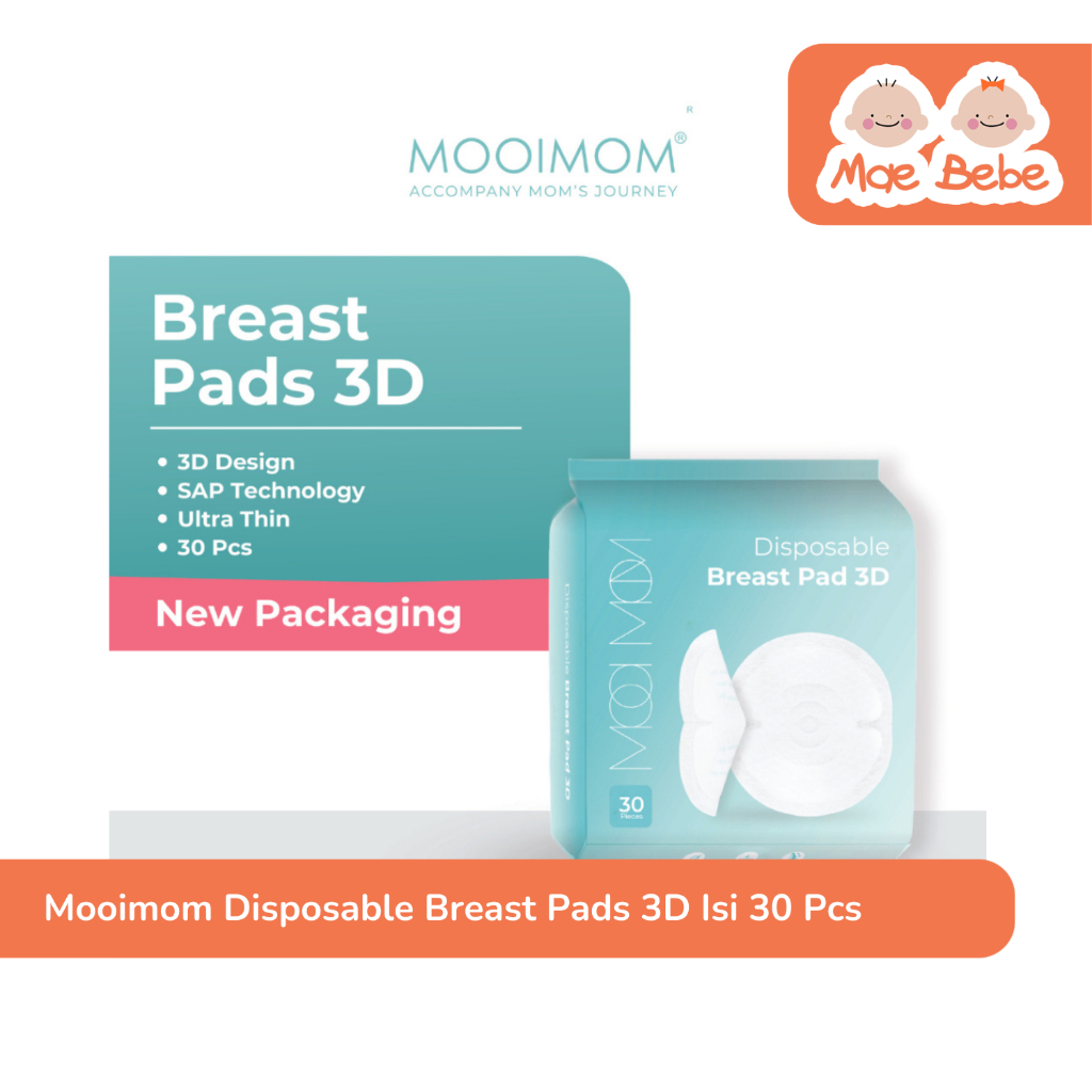 Jual Mooimom Disposable Breast Pad 3D Ultra-Thin Pads Penyerap ASI 30 Pcs | Shopee Indonesia