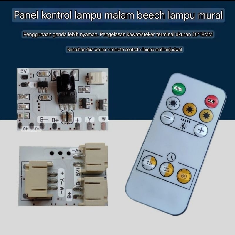 Jual Modul peredupan led dua warna dc5v remot dan sentuh | Shopee Indonesia