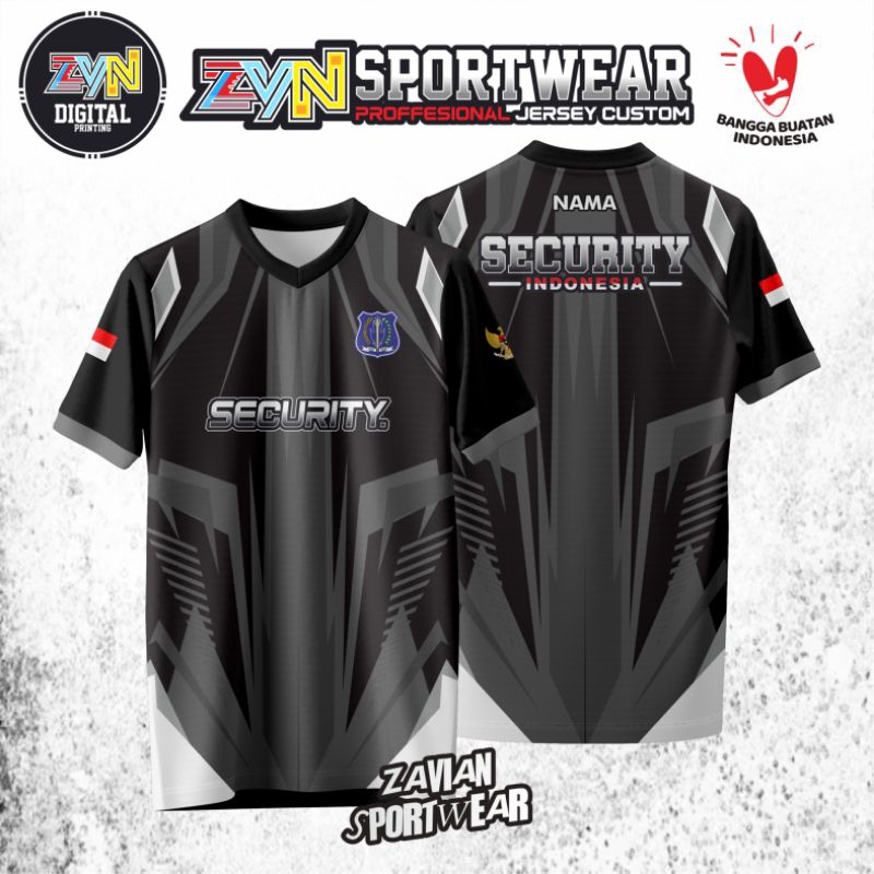Jual JERSEY SECURITY CUSTOM DESAIN BEBAS REQUEST | Shopee Indonesia