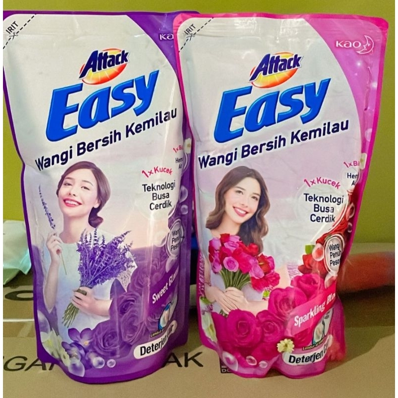 Jual Attack Easy Detergen Cair Sparkling Blooming & Sweet Glamour 750ML ...