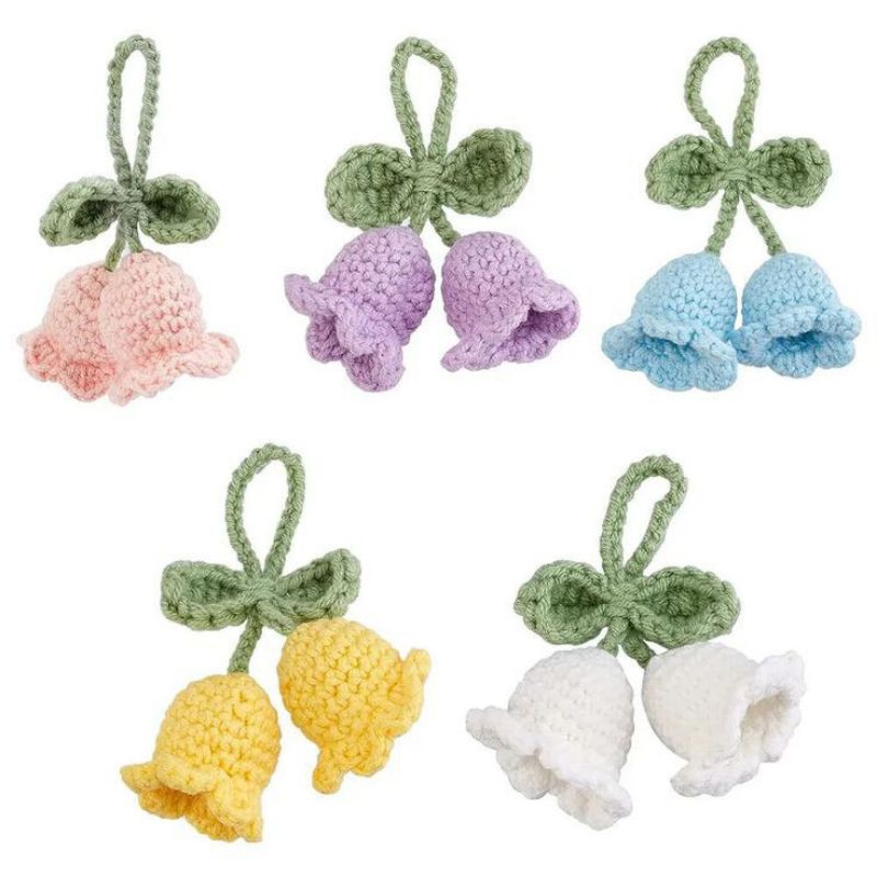 Jual Amigurumi|Gantungan kunci rajut BUNGA LILY|handmade Crochet ...