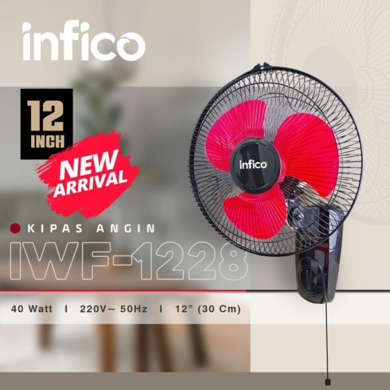 Jual kipas angin dinding 12 inch/Kipas infico 12 inch IWF1228 kokoh dan ...