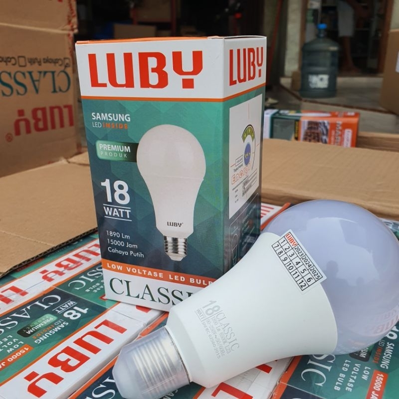 Jual LAMPU LISTRIK LED LUBY 18W CLASSIC | Shopee Indonesia