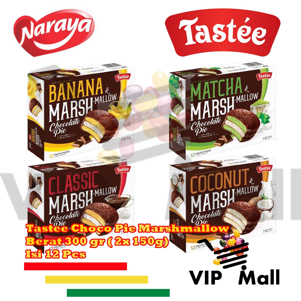 Jual TASTEE CHOCO PIE 300g (2 Box @150g isi 6 Pcs/Box) | Shopee Indonesia