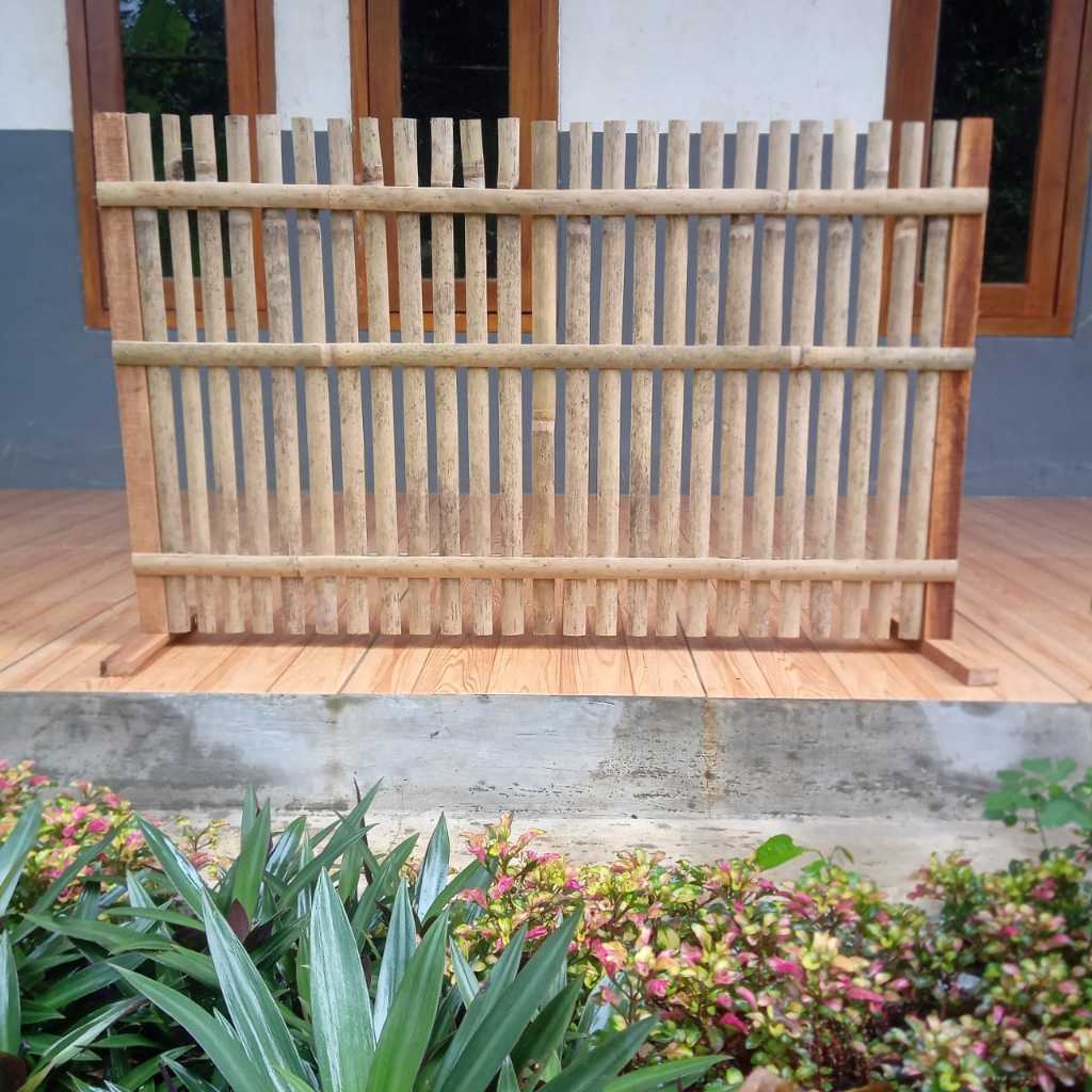 Jual Pagar Bambu Dekorasi Teras Rumah Taman P 100xT 60 Cm | Shopee ...