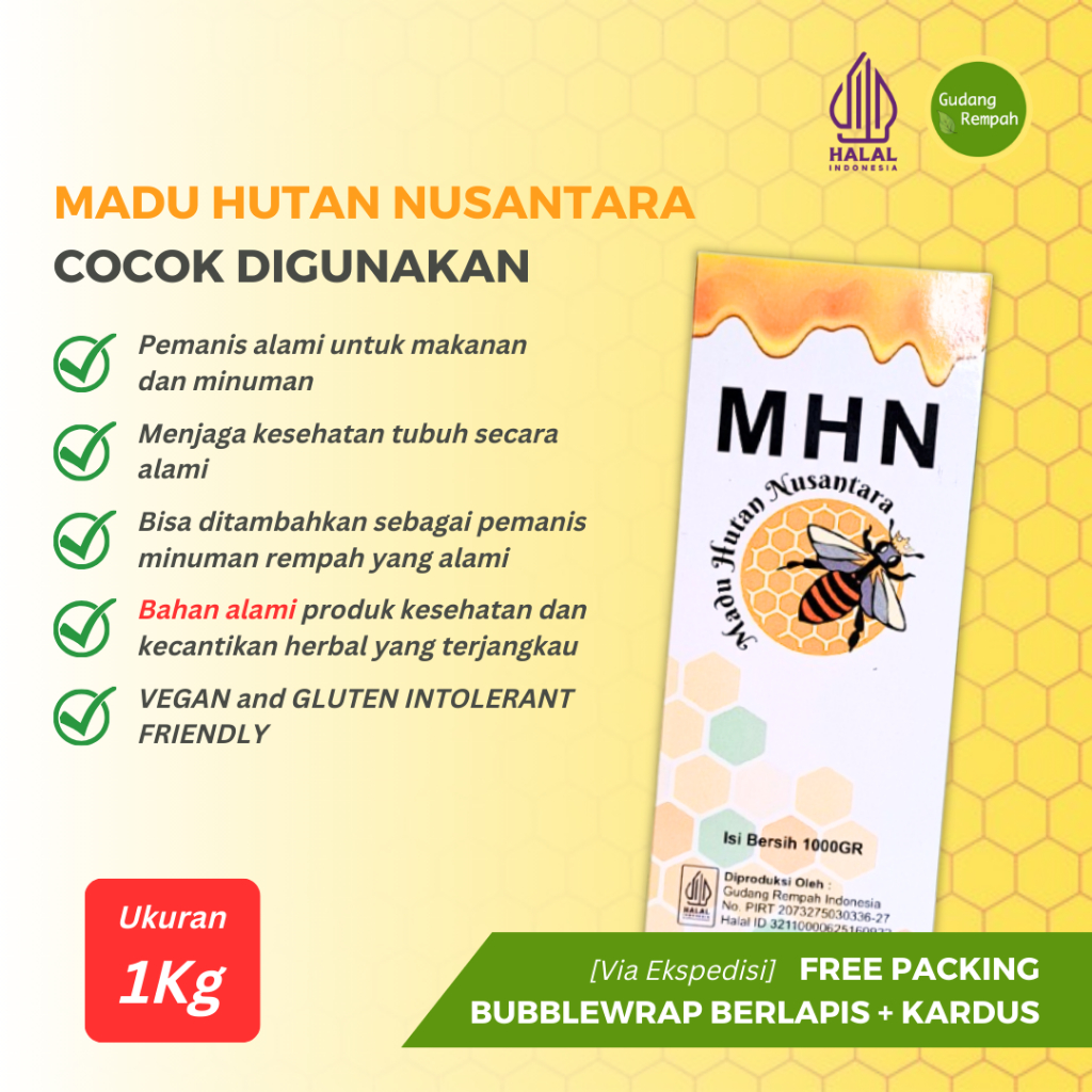 Jual [PROMO 4.4] Madu Super Asli Murni 1Kg Madu Hutan Nusantara/ Raw ...