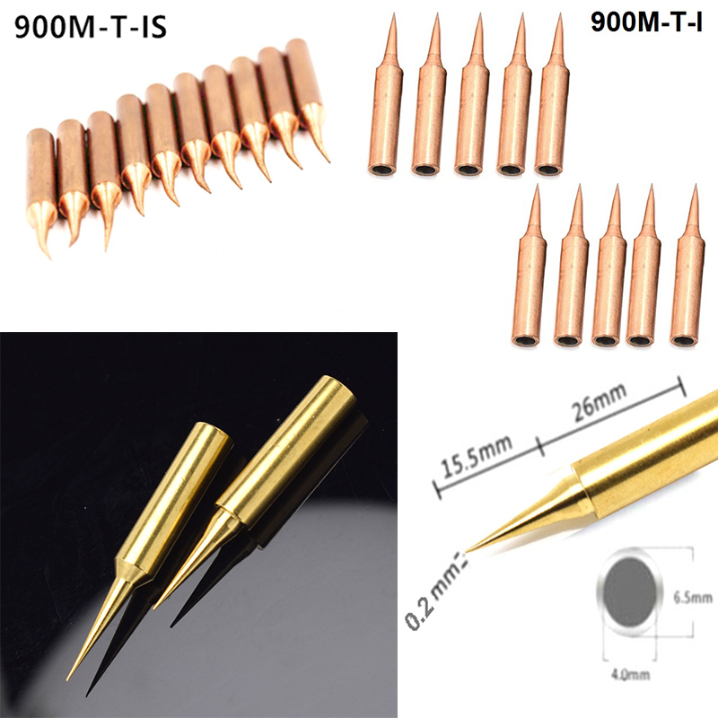 Jual mata Solder station 936 tembaga emas lurus bengkok rata 900M-T-I 900M-T-IS 900M-T tembaga ...