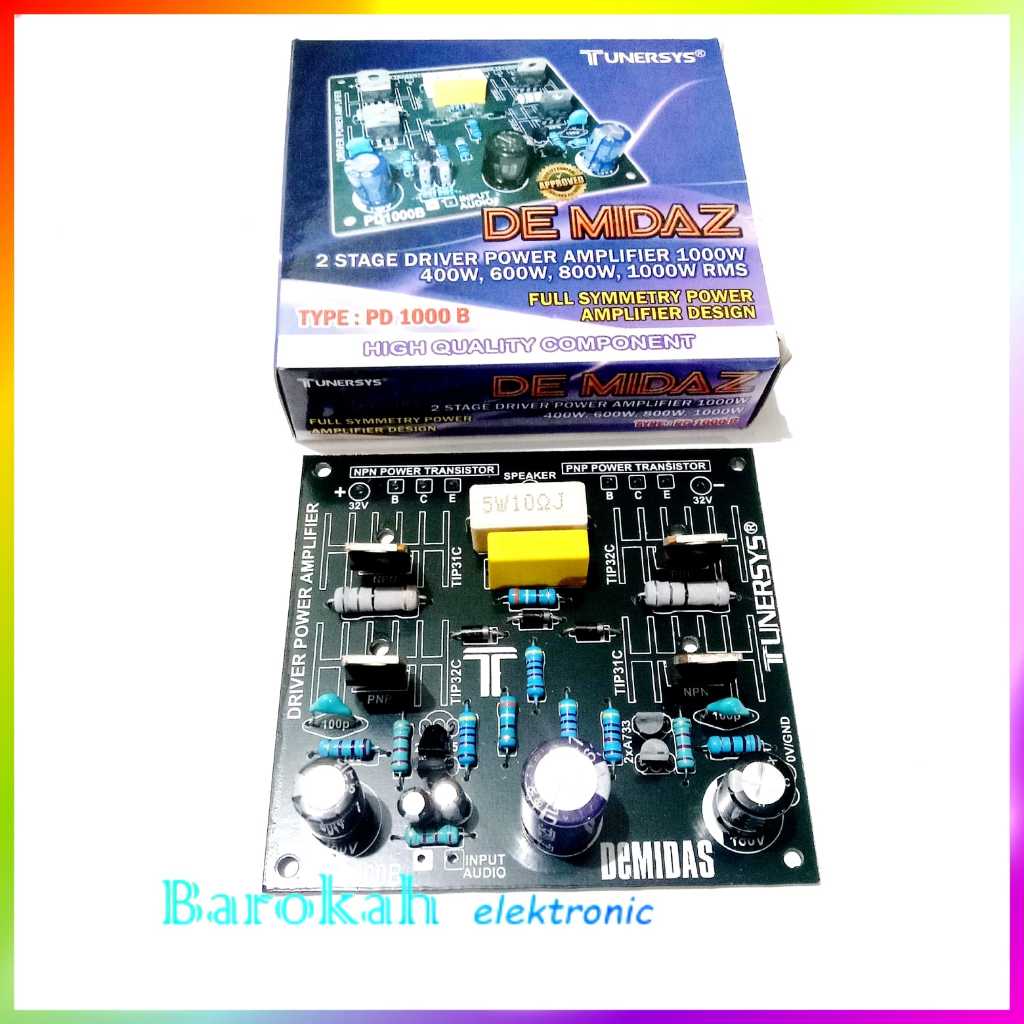 Jual Kit Driver Amplifier 2 Tingkat De Midas Tunersys PD-1000B | Shopee ...
