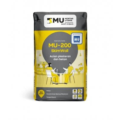 Jual MU-200 Skim Wall 20 kg Acian Plester dan Beton | Shopee Indonesia