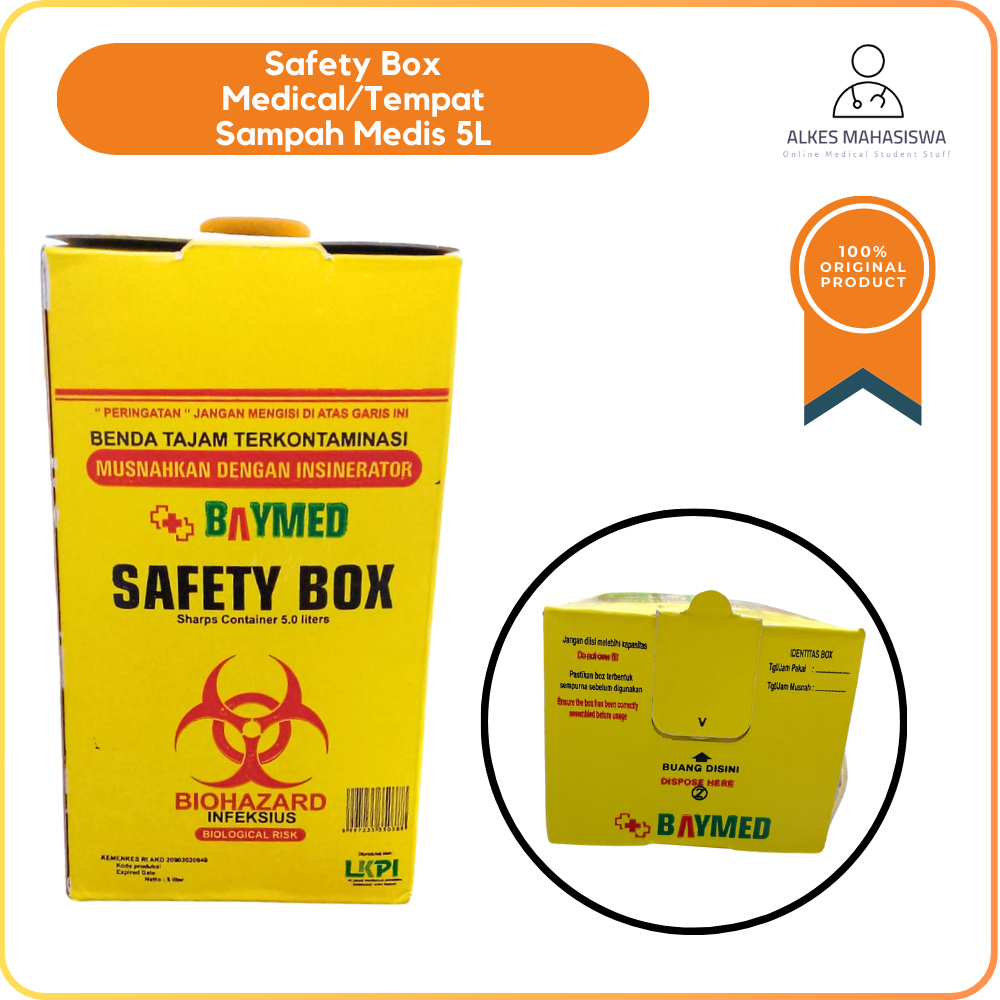 Jual Safety Box 5L Tempat sampah medis Baymed 5L | Shopee Indonesia