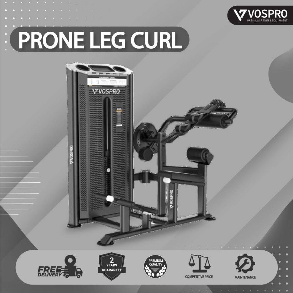 Jual VOSPRO - PRONE LEG CURL Machine Alat Fitness Gym Komersial Import ...