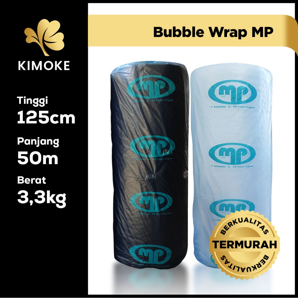Jual KIMOKE Bubble Wrap MP 125 cm x 50 m - 3,3 Kg | Shopee Indonesia