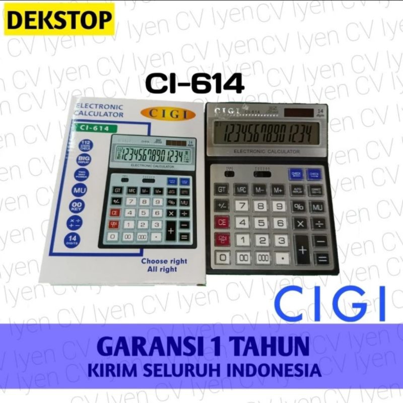 Jual Kalkulator Dekstop CIGI CI-614 / Kalkulator CIGI / Kalkulator ...
