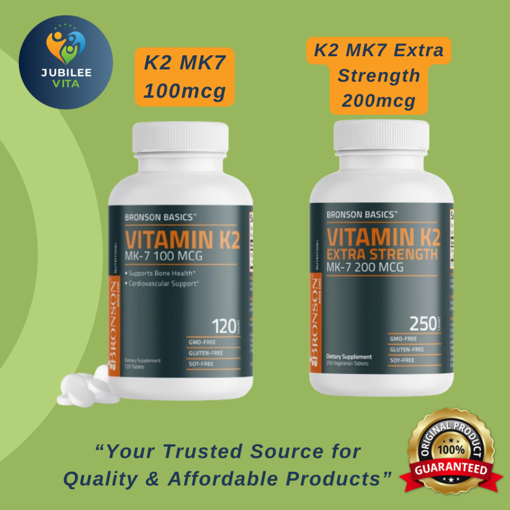 Jual Bronson Basics Vitamin K2 MK7 100 mcg 200 mcg Extra Strength (pilih varian) Imun Tulang ...
