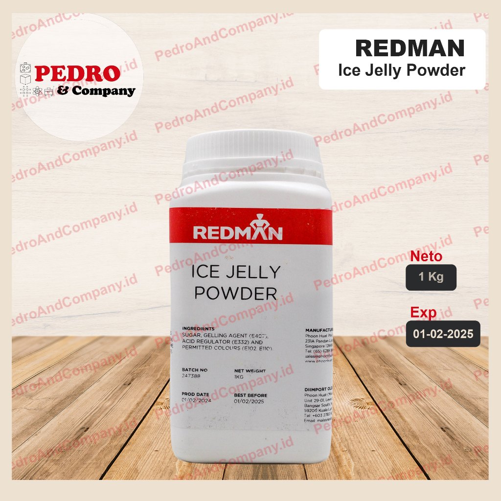 Jual Redman ice jelly powder 1kg gelling afent premix 1 kg | Shopee ...