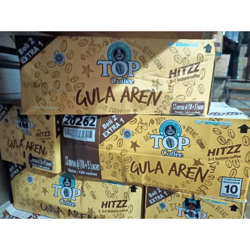 Jual KOPI TOP GULA AREN 22g DUS ( ISI 180 SACHET ) | Shopee Indonesia