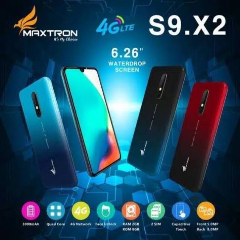Jual ANDROID MURAH MAXTRON S9 X2 GARANSI RESMI | Shopee Indonesia